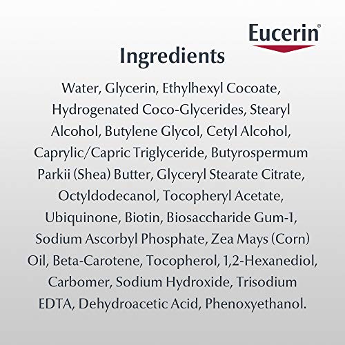 Eucerin Q10 Anti-Wrinkle Face Cream, Unscented Face Cream for Sensitive Skin, 1.7 Oz Jar