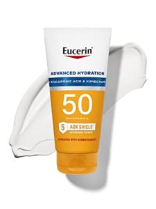 eucerin sun advanced hydration spf 50 sunscreen lotion, 5 fl oz tube