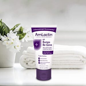 AmLactin KP Bumps Be Gone Hydrating Cream, Moisturizing Cream For Rough and Bumpy Dry Skin, 3 Oz Tube