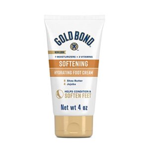 gold bond softening foot cream 4 oz. with shea butter to soften rough & dry feet