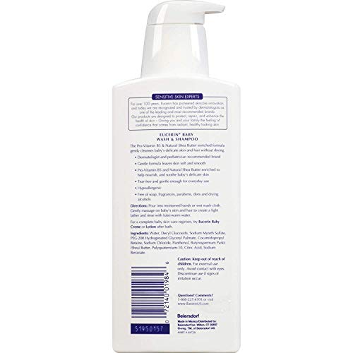 Eucerin Baby Baby Wash & Shampoo - 13.5 oz