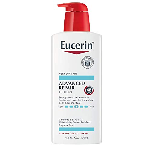 Eucerin Advanced Repair Lotion - Fragrance Free, Full Body Lotion for Very Dry Skin - 16.9 fl. oz. Pump Bottle