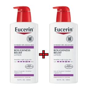 Eucerin Lotion Roughness Relief 16.9 Ounce (500ml) (2 Pack)