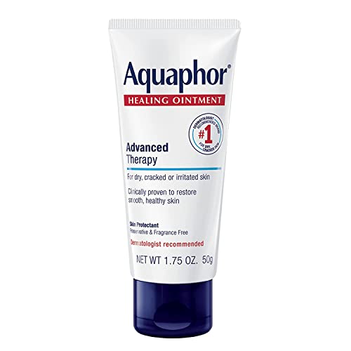 Eucerin Aquaphor Healing Ointment Dry, Cracked and Irritated Skin Protectant, 1.75 Oz Tube, 2 pack