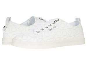 calvin klein womens michaela white/white 8 m