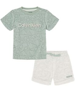 calvin klein 2 pieces short set