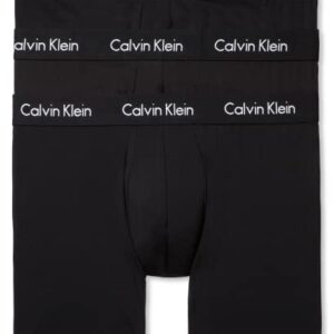 Calvin Klein Men's Underwear Body Modal Boxer Briefs 3 Pack, Black/Black/Black, Small