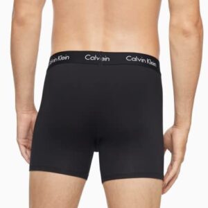 Calvin Klein Men's Underwear Body Modal Boxer Briefs 3 Pack, Black/Black/Black, Small