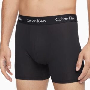 Calvin Klein Men's Underwear Body Modal Boxer Briefs 3 Pack, Black/Black/Black, Small