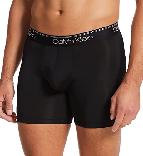 Calvin Klein Men's Micro Stretch 5-Pack Boxer Brief, 2 Blue Shadow, Black, Medium Grey, Cobalt