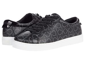 calvin klein women’s gules sneaker, black 002, 7.5