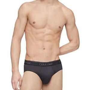 Calvin Klein Men's Micro Stretch 3-Pack Hip Brief, 3 Black, M