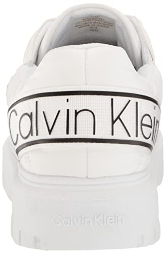 Calvin Klein Women's Danyel Sneaker, White, 11