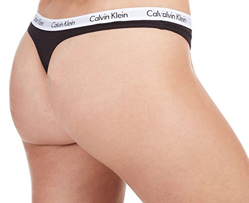 Calvin Klein Carousel 3-Pack Thong Black/White/Grey Heather SM (Women's 4-6)