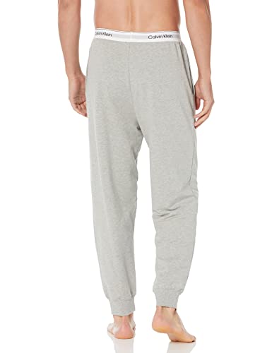 Calvin Klein Men's Modern Cotton Lounge Joggers, Grey Heather, Extra Large