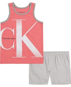 calvin klein 2 pieces tank short set