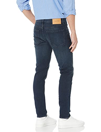 Calvin Klein Men's Skinny Fit Jeans, Boston Blue BLA, 34W x 32L