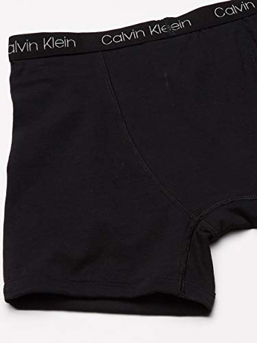 Calvin Klein Boys' Modern Cotton Assorted Boxer Briefs Underwear, 5 Pack, Black, Grey, White, Light Blue, Navy, Small