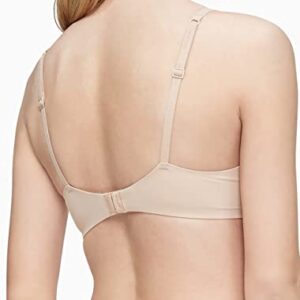 Calvin Klein Perfectly Fit Lightly Lined T-Shirt Bra with Memory Touch, Bare, 34B