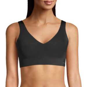 calvin klein women’s invisibles lift plunge bralette, black, m