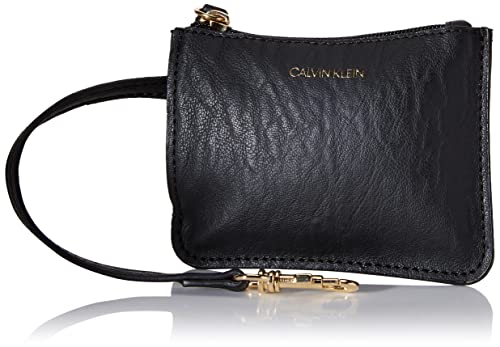 Calvin Klein Gabrianna Bubble Lamb Mini Tote Crossbody, Black/Gold