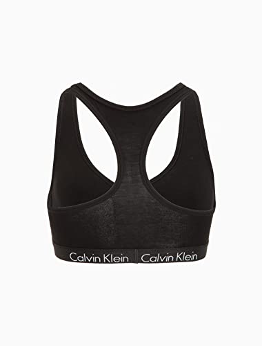 Calvin Klein Women`s Lightly Lined V-Neck Bralette (Black(QP2602-001), Medium)