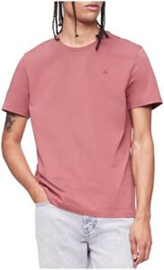 calvin klein men’s relaxed fit crewneck t-shirt, apple butter, large