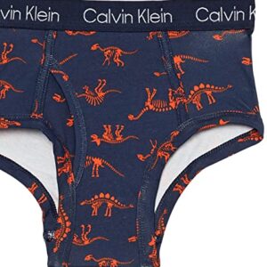 Calvin Klein Boys' Modern Cotton Assorted Briefs Underwear, Blue/Marl/SAMB, XS