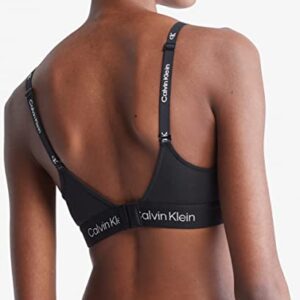 Calvin Klein Women's 1996 Cotton Lightly Lined Bralette, Black