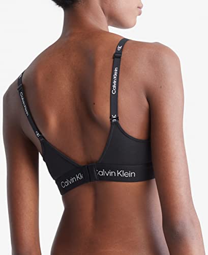 Calvin Klein Women's 1996 Cotton Lightly Lined Bralette, Black