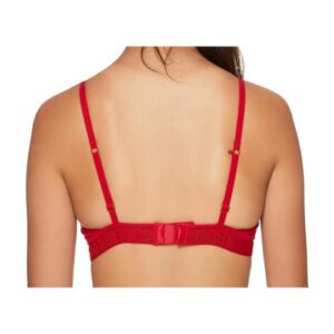 Calvin Klein Women`s Monochrome Lightly Lined Bralette (Large, Red(QP2513-603)/R)