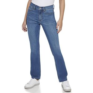 calvin klein women’s super high rise straight denim, venetian, 32