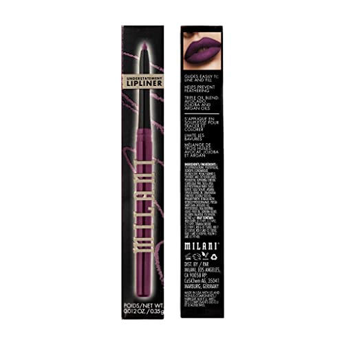 Milani Understatement Lipliner Pencil - Highly Pigmented Retractable Soft Lip Liner Pencil, Easy to Use Lip Makeup