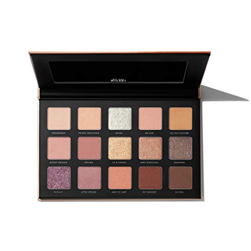 Milani Gilded Nude Hyper Pigmented Eyeshadow Palette - 15 Natural Looking Makeup Eyeshadow Colors for Your Everyday Look