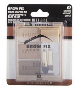 milani brow fix kit, medium