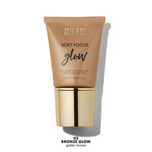 Milani Soft Focus Glow Complexion Enhancer - Bronze Glow (1.59 Ounce) Vegan, Cruelty-Free Liquid Highlighter that Brightens Skin & Diffuses Fine Lines