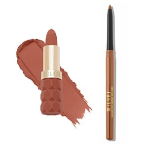 milani color fetish lipstick and understatement lipliner bundle – tease & cafe au lait