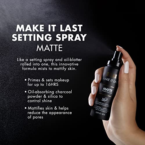 Milani No Pore Zone Mattifying Primer and Make it Last Charcoal Matte Setting Spray