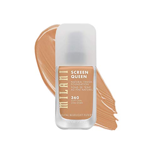 Milani Screen Queen Liquid Foundation Makeup - Cruelty Free Foundation With Digital Bluelight Filter Technology (Soft Chai)