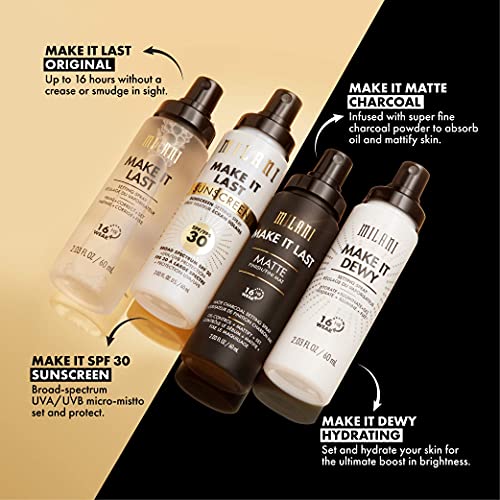 Milani Setting Spray Long Lasting & Charcoal Matte