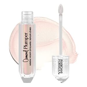 physicians formula mineral wear diamond lip plumper gloss, dermatologist tested, light pink princess cut