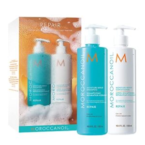 moroccanoil moisture repair shampoo & conditioner half-liter set