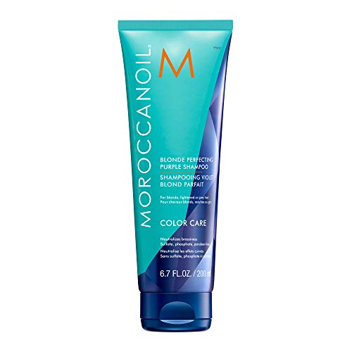 Moroccanoil Blonde Perfecting Purple Shampoo, 6.7 Fl Oz