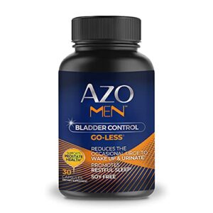 azo men bladder control, daily bladder support designed specifically for men helps maintain healthy bladder control and reduce occasional urgency*, supports prostate health*, 30 ct