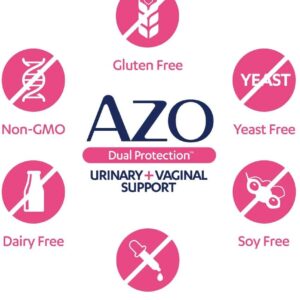 AZO Boric Acid Vaginal Suppositories, 30 Count + AZO Dual Protection, 30 Count, Urinary + Vaginal Support*