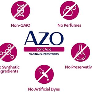 AZO Boric Acid Vaginal Suppositories, 30 Count + AZO Dual Protection, 30 Count, Urinary + Vaginal Support*