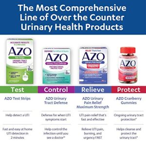 AZO Cranberry Urinary Tract Health Gummies Dietary Supplement, 2 Gummies = 1 Glass of Cranberry Juice, Helps Cleanse & Protect, Natural Mixed Berry Flavor, Non-GMO, 72 Gummies