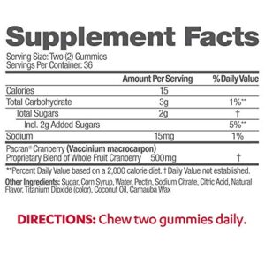 AZO Cranberry Urinary Tract Health Gummies Dietary Supplement, 2 Gummies = 1 Glass of Cranberry Juice, Helps Cleanse & Protect, Natural Mixed Berry Flavor, Non-GMO, 72 Gummies