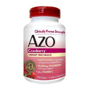 azo cranberry supplement, softgels, 100 count (pack of 2)