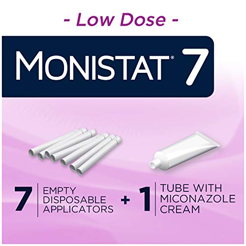 MONISTAT 7-Dose Yeast Infection Treatment, 7 Disposable Applicators & 1 Cream Tube